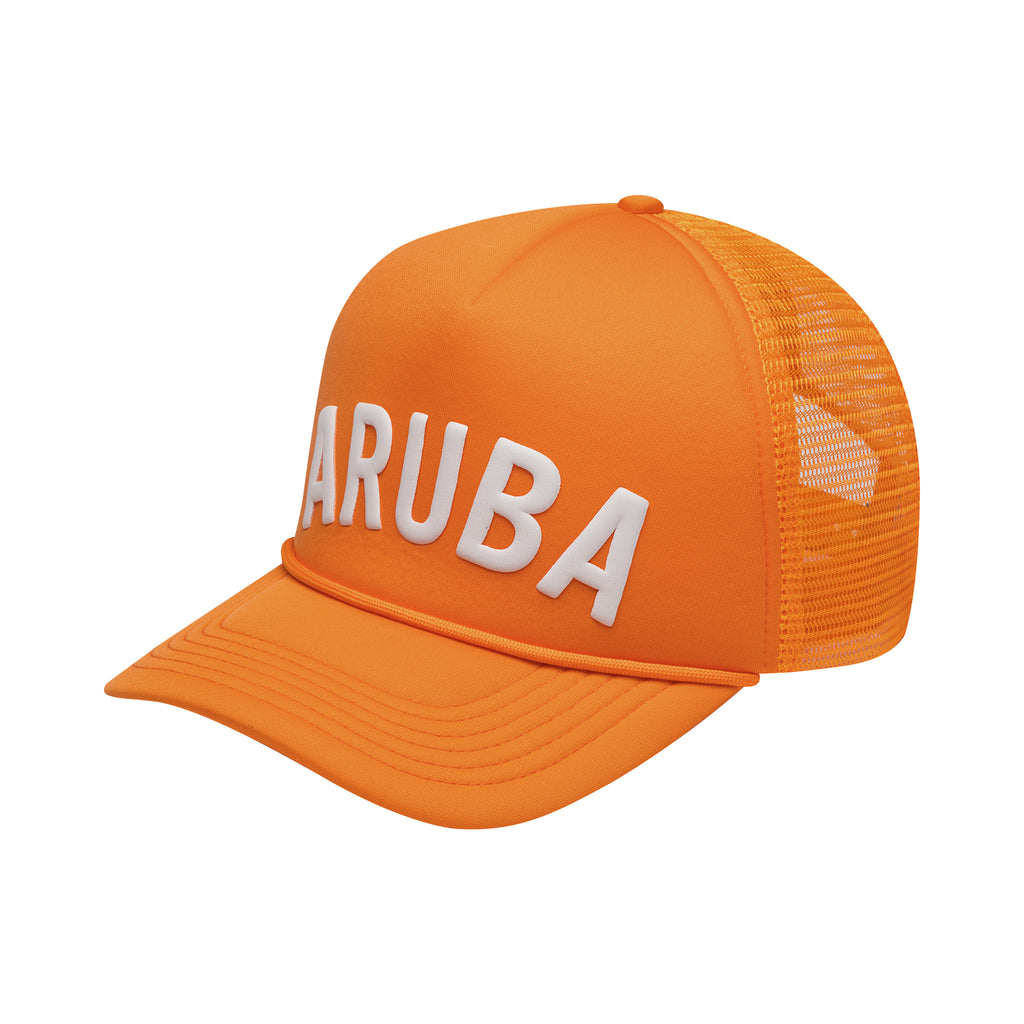 OKAICOS Orange Aruba Trucker Hat