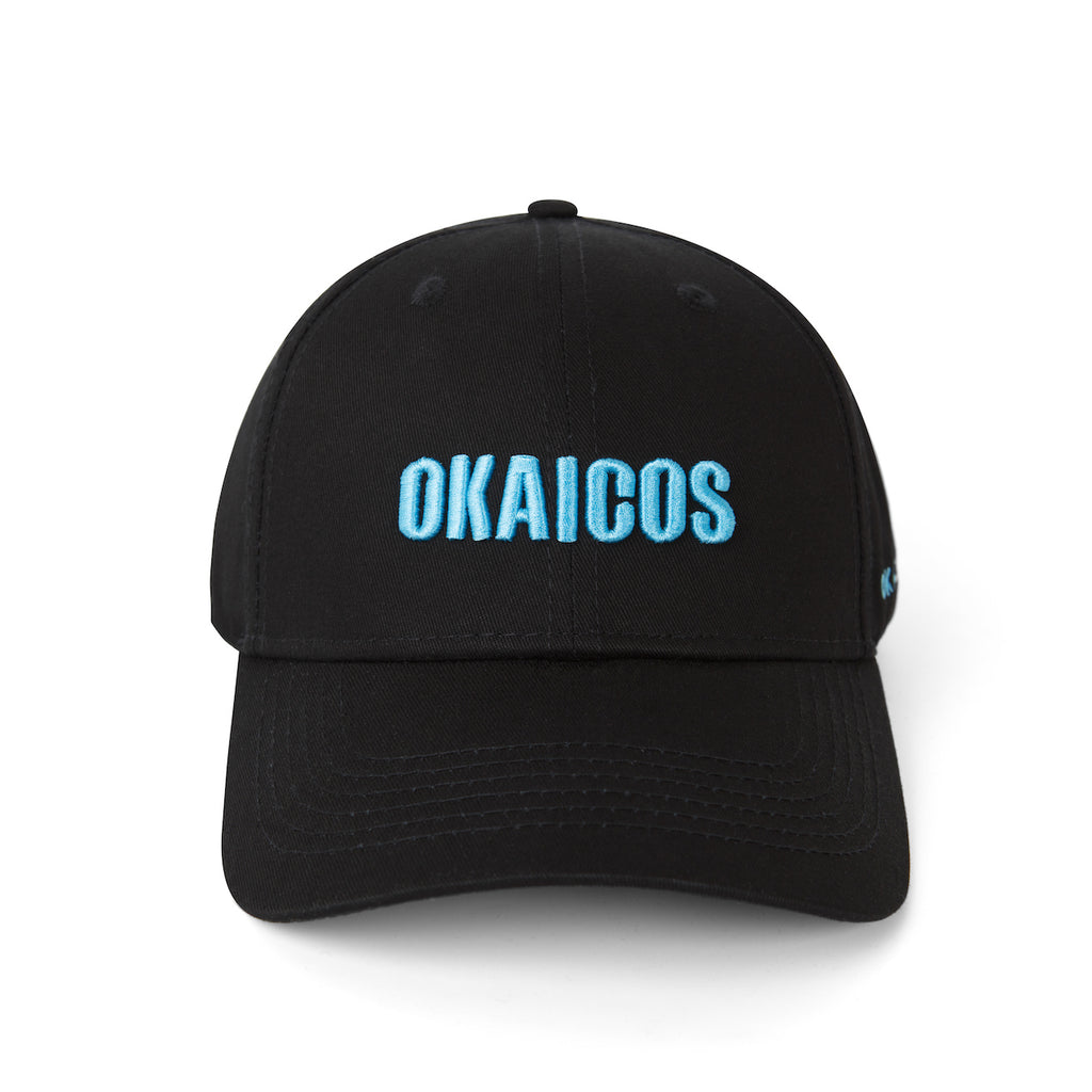 OKAICOS Waves Dad Hat | Black Hat