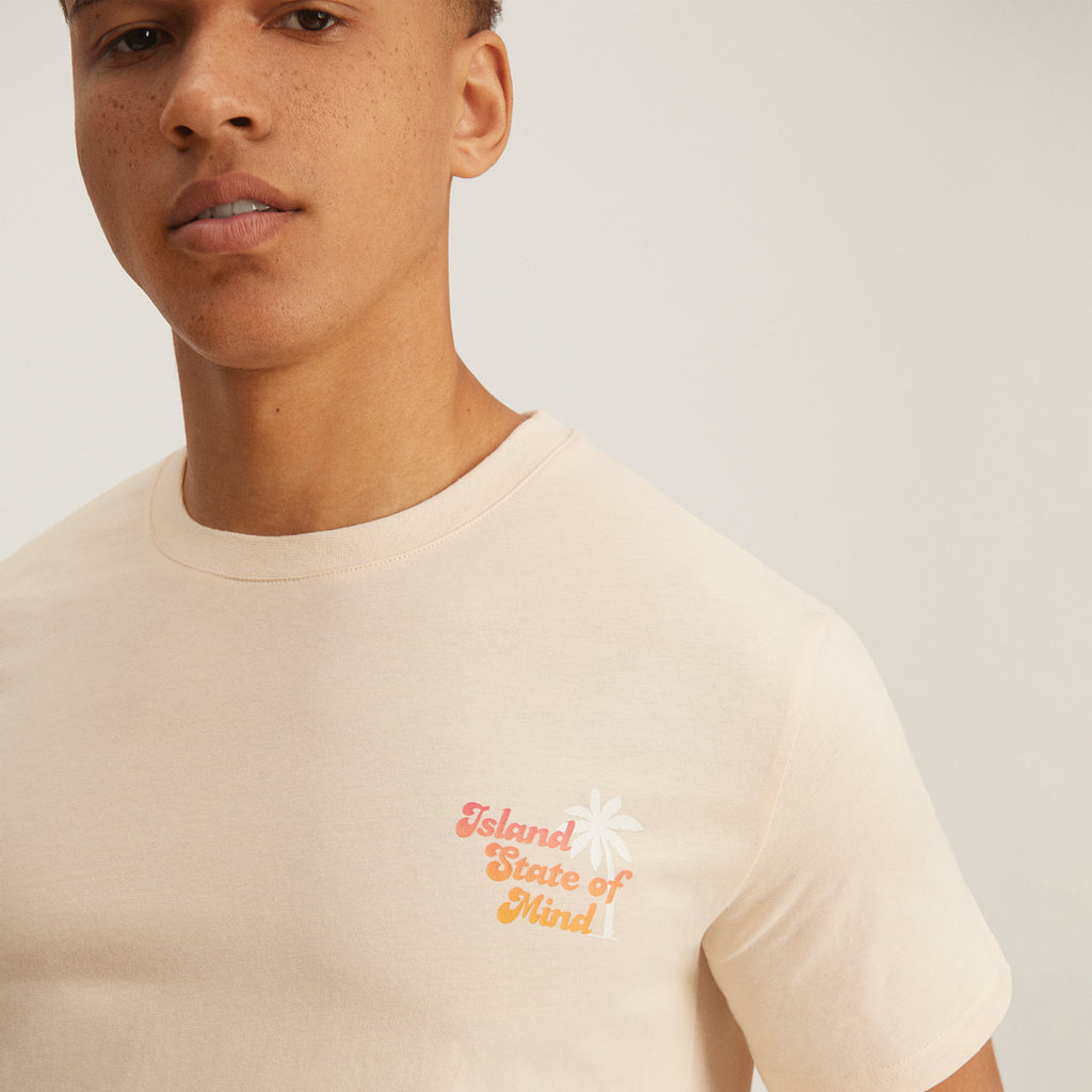 OKAICOS Island State of Mind Beige T-Shirt
