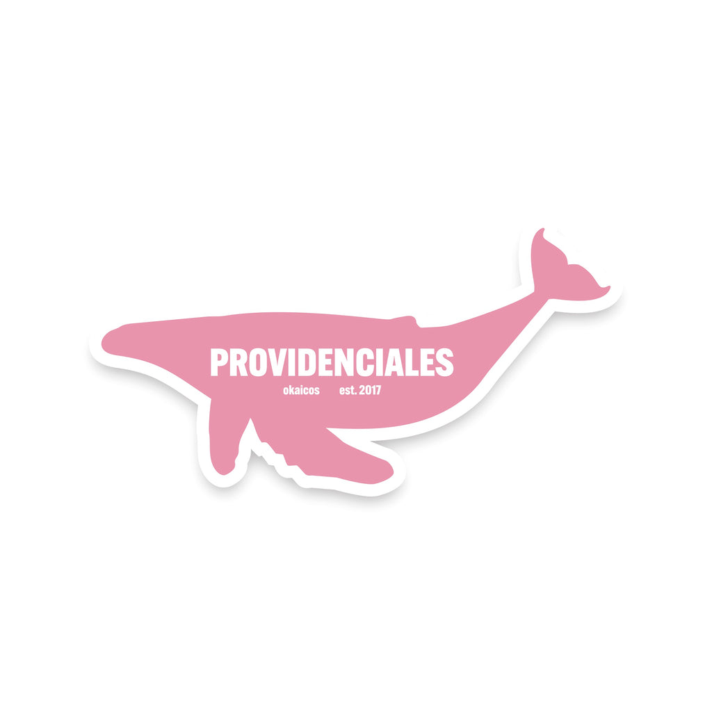 Pink Whale Sticker